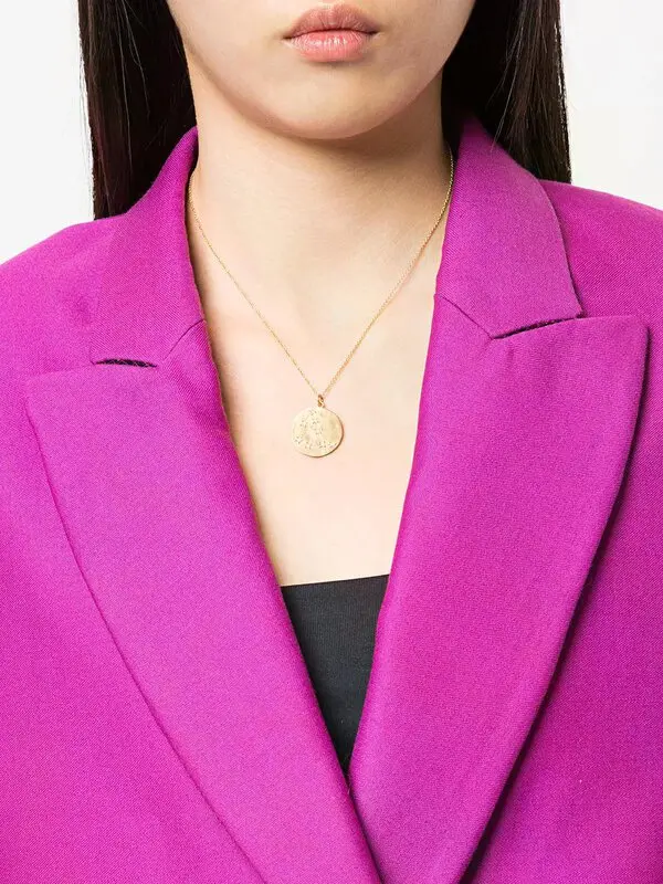BROOKE GREGSON 14kt Yellow Gold Diamond Capricorn Constellation Necklace - Metallic