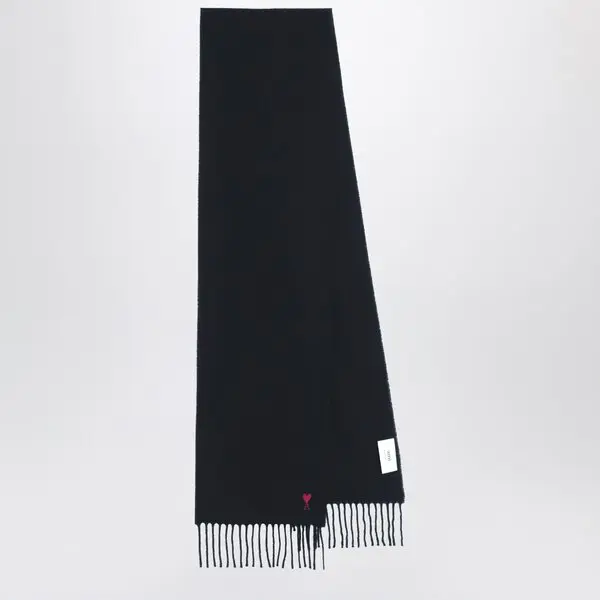 Ami De Coeur Wool Scarf - Black