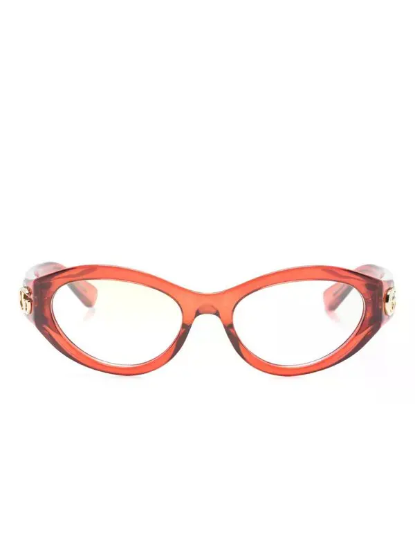 Gucci Cat-eye Frame Glasses - Red