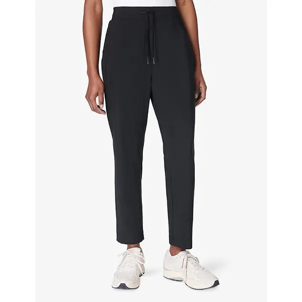 Sweaty Betty Explorer 27-inch Stretch-woven Trousers - Black