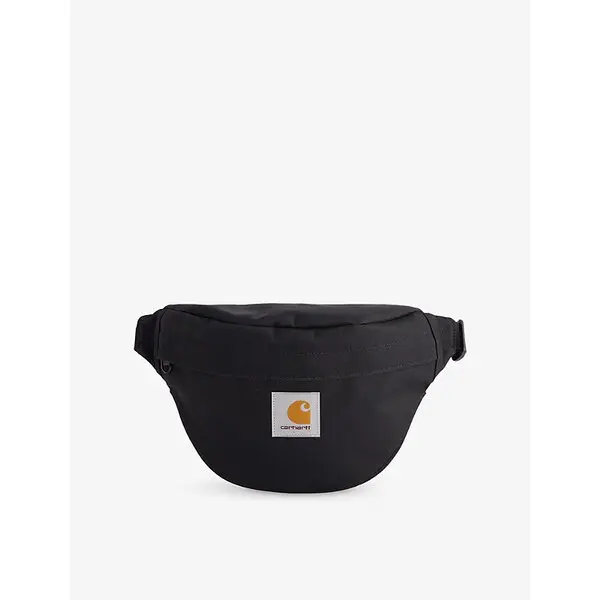 Carhartt Work In Progress Jake Logo-patch Woven Hip Bag - Black