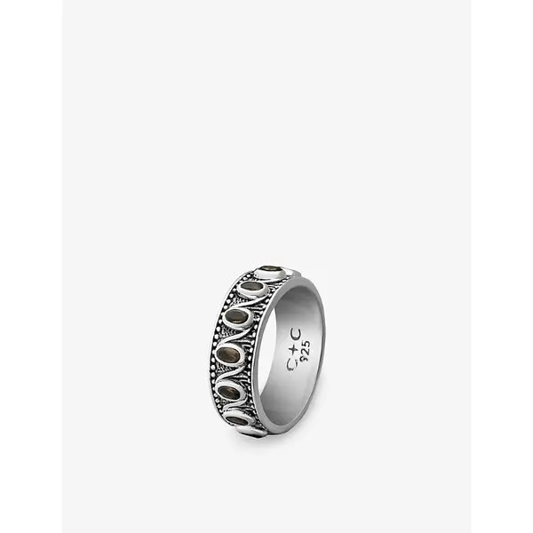 CLOCKS AND COLOURS Calliope Smoky Quartz Ring