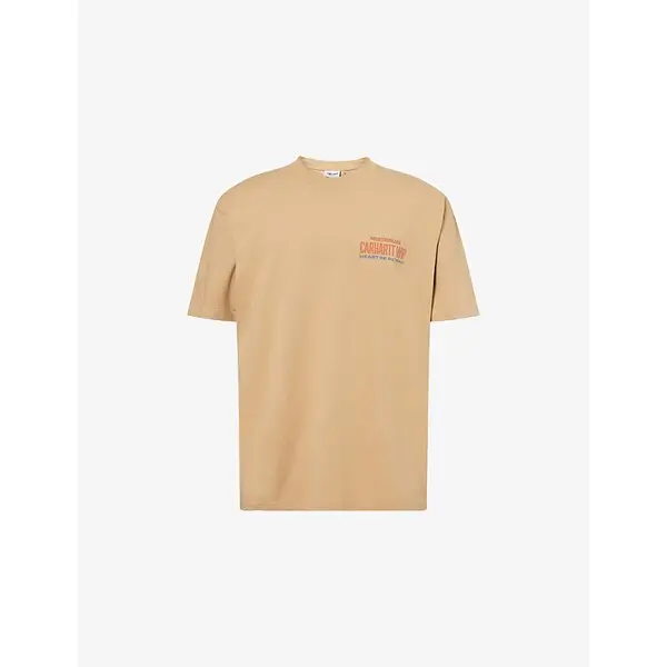 Carhartt Work In Progress Arcan Crewneck Cotton-jersey T-shirt - Dusty H Brown