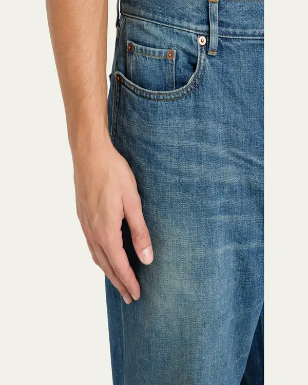 Saint Laurent High-rise Straight-leg Jeans