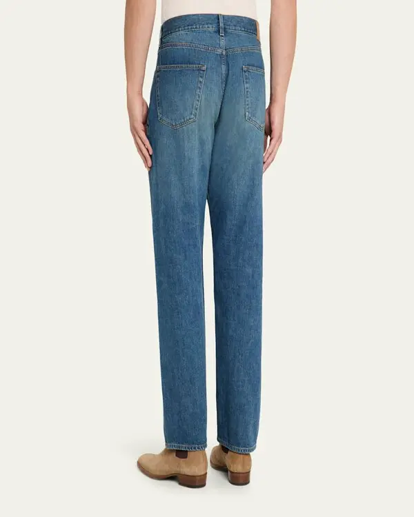Saint Laurent High-rise Straight-leg Jeans