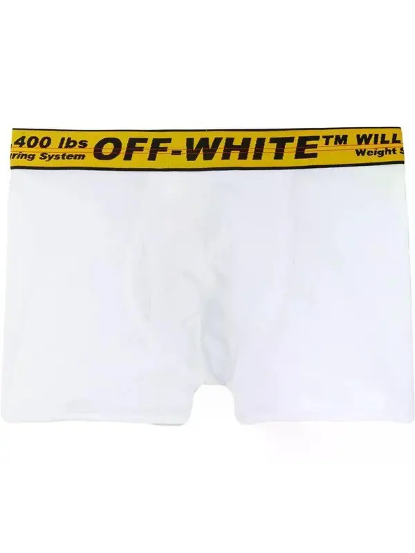 Off-White Logo Waistband Boxer Shorts - White