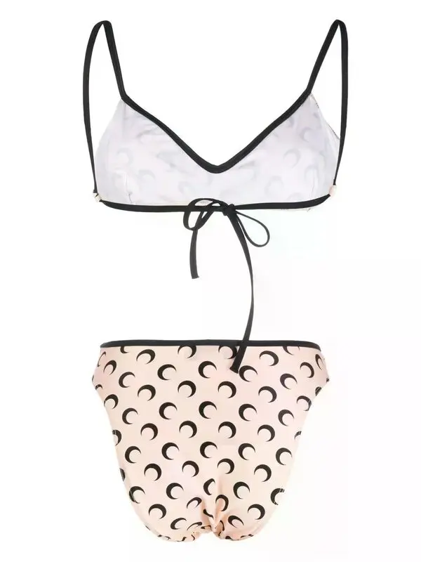 MARINE SERRE Crescent Moon Print Bikini