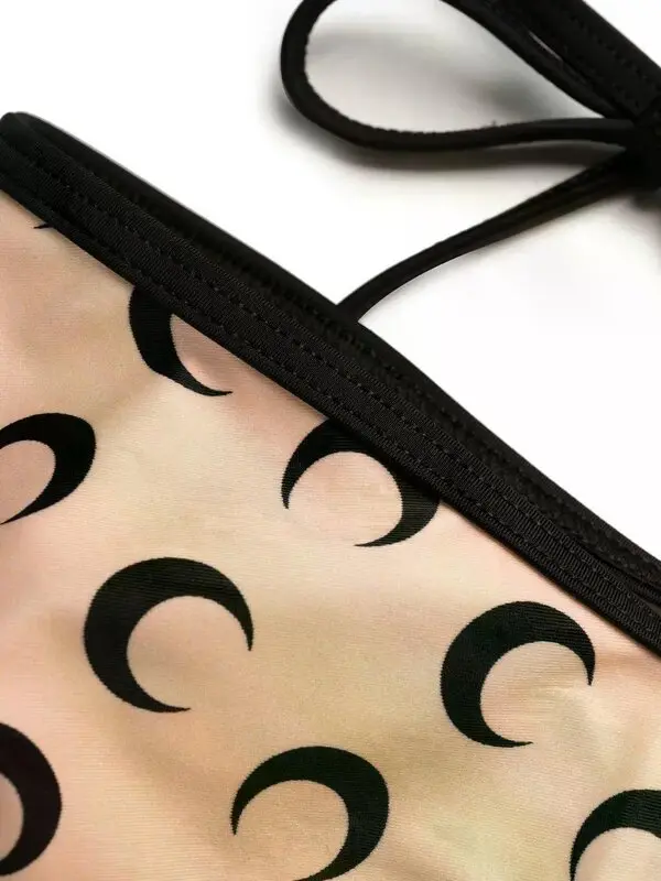 MARINE SERRE Crescent Moon Print Bikini