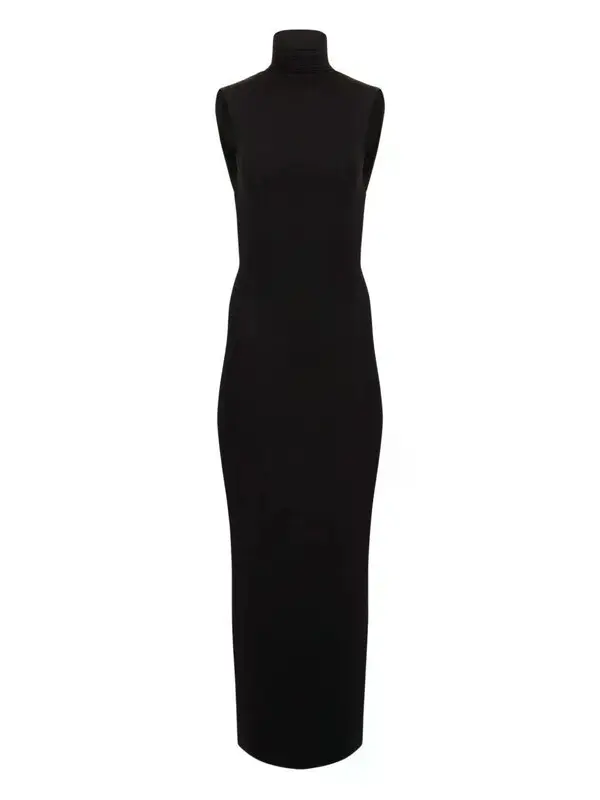 Nina Ricci Draped High-neck Maxi Dress