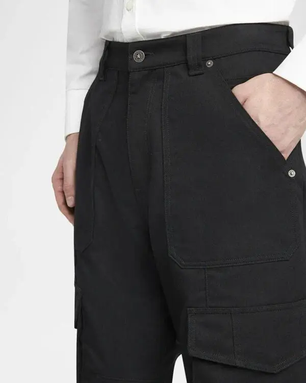 GOLDEN GOOSE Cotton Cargo Pants - Black
