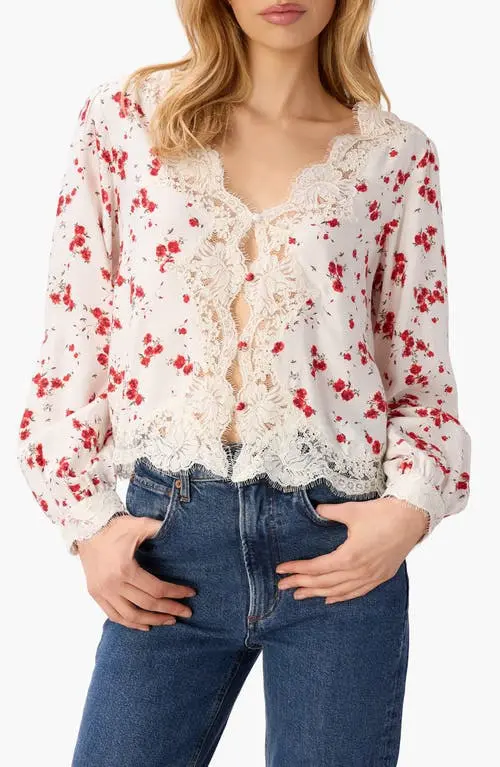 Cami Nyc Yuri Lace Shirt - Candied Rose