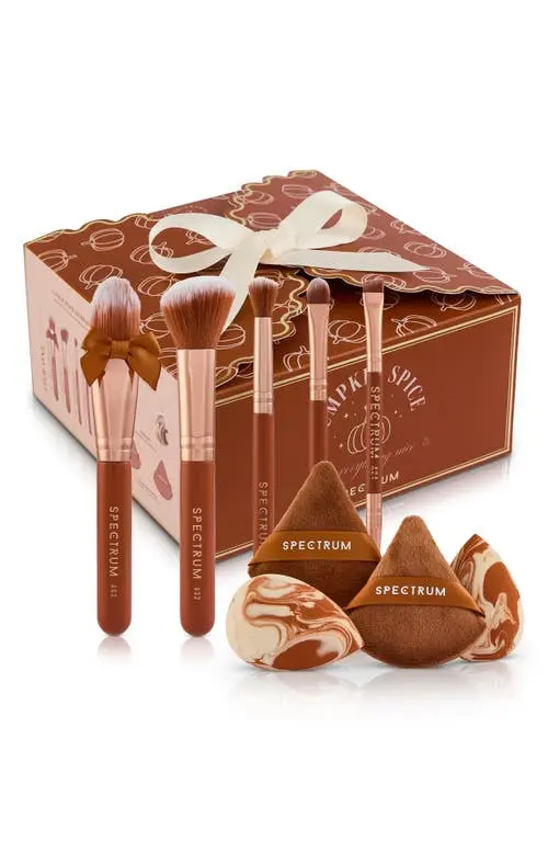 SPECTRUM Pumpkin Spice 9-piece Makeup Brush & Sponge Set