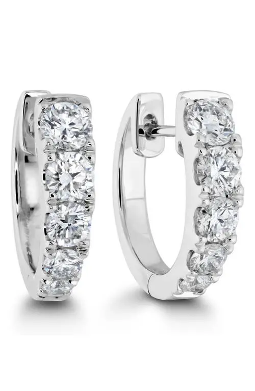 Memoire Essential Diamond Hoop Earrings