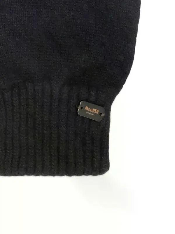 MOORER Palm-insert Cashmere Gloves - Blue