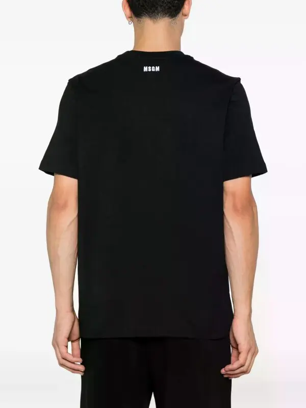 MSGM Graphic-print T-shirt - Black