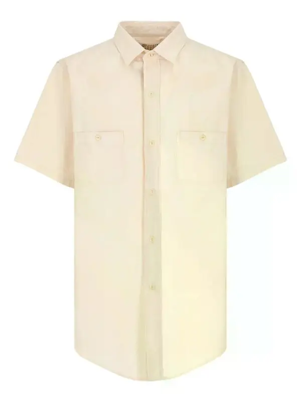 MAISON MARGIELA Short-sleeve Chest-pocket Shirt - Neutrals