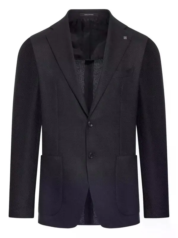 Tagliatore Pique-weave Single-breasted Blazer