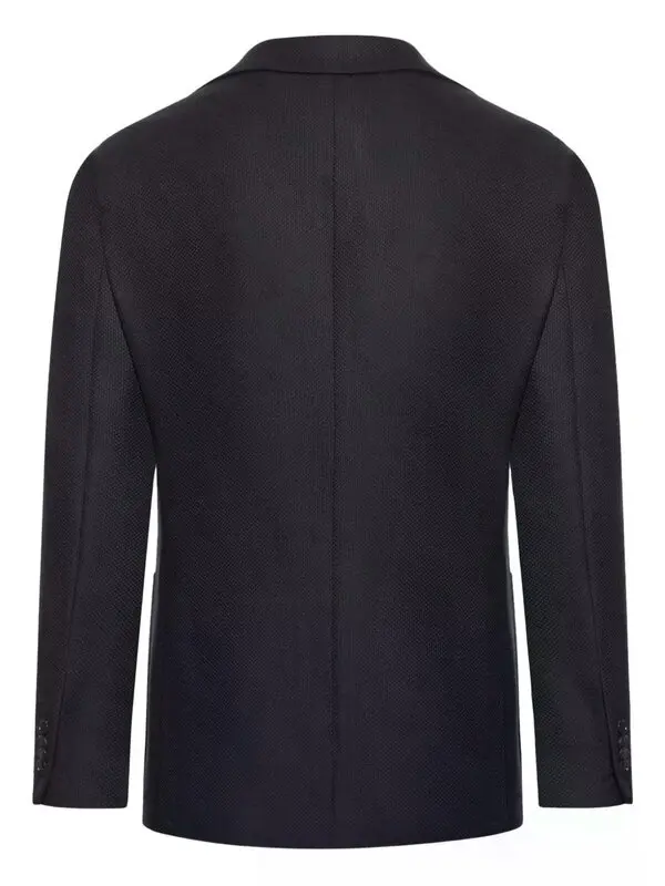 Tagliatore Pique-weave Single-breasted Blazer
