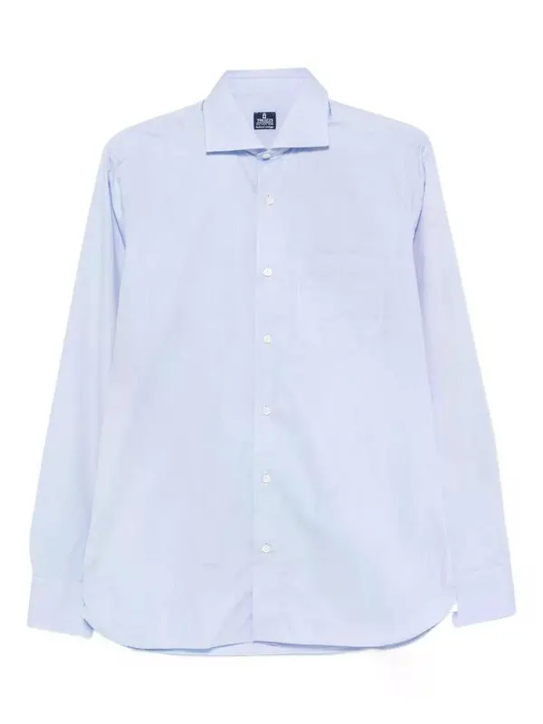 TRUZZI Button-down Pocket Shirt - Blue