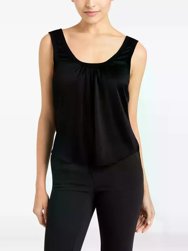 Cinq À Sept Gathered-neck Silk Top