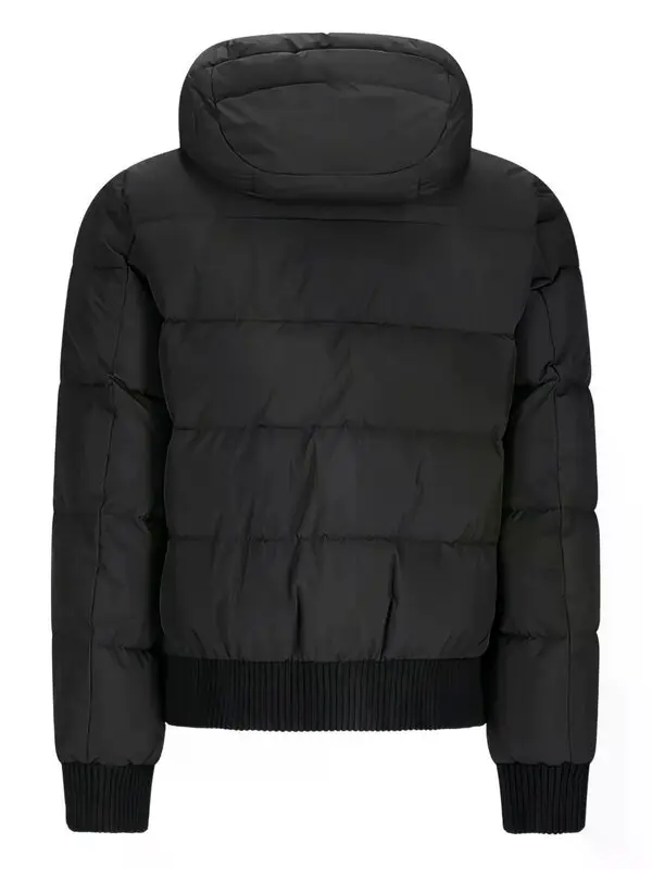 MOORER Hooded Quilted Bomber Jacket