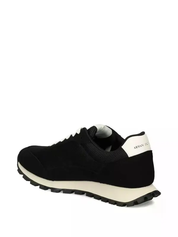 Armani Exchange Logo-detail Sneakers - Black