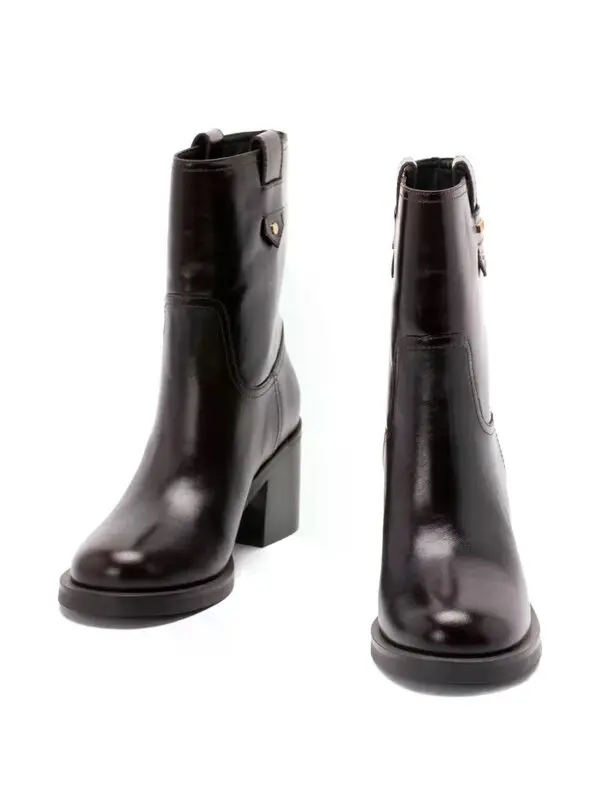 TWINSET Block-heel Leather Boots