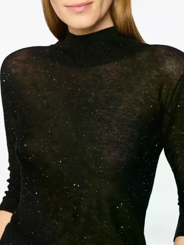GENNY Sequin-embellished Top