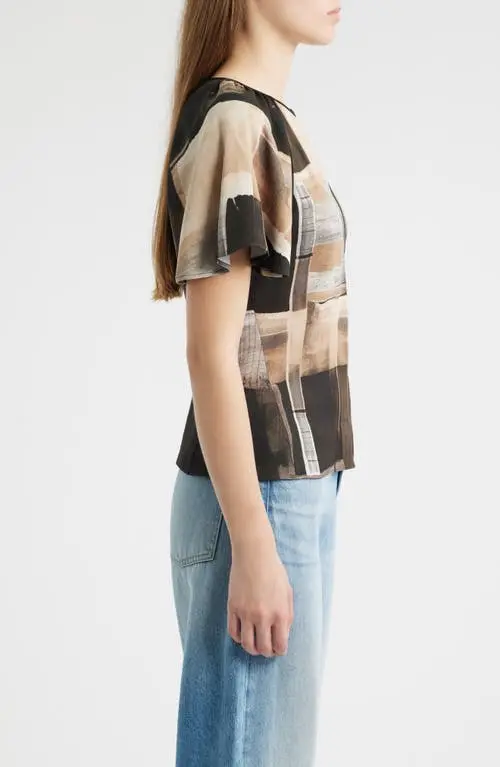 BOSS Bivalia Flutter-sleeve Top - Open Misc
