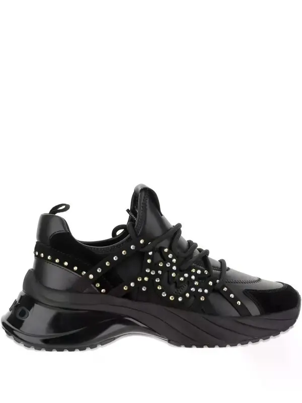 Pinko Rhinestone-embellished Lace-up Sneakers