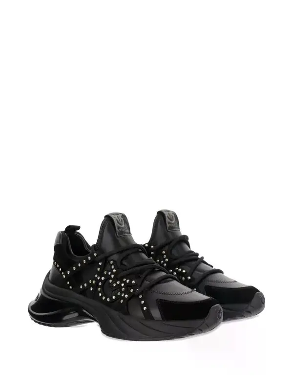 Pinko Rhinestone-embellished Lace-up Sneakers