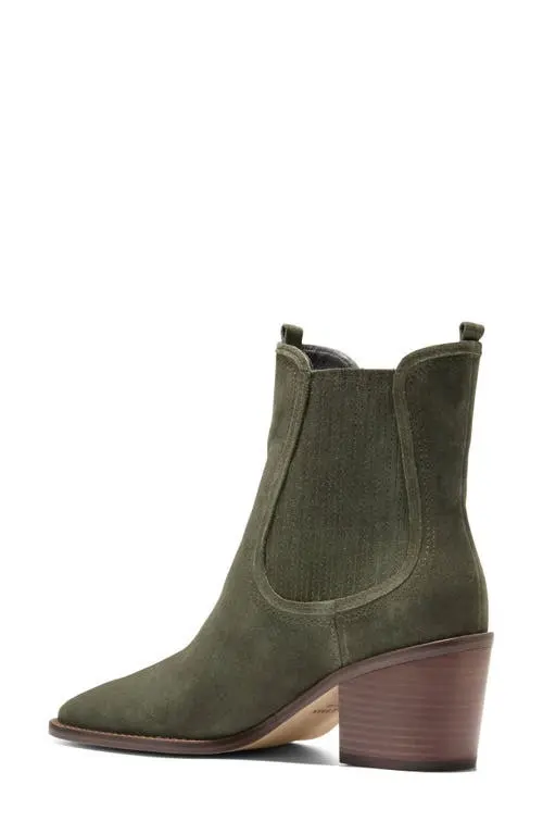 Cole Haan Janelle Chelsea Boot - Olive Night Suede