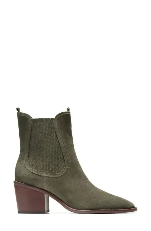 Cole Haan Janelle Chelsea Boot - Olive Night Suede