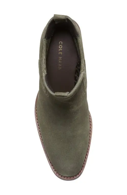 Cole Haan Janelle Chelsea Boot - Olive Night Suede