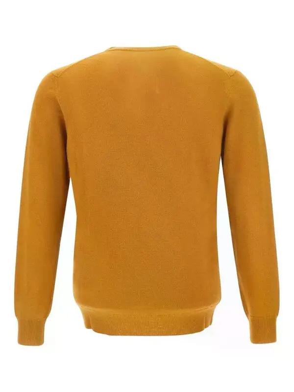 KANGRA Ribbed Crew-neck Sweater - Yellow