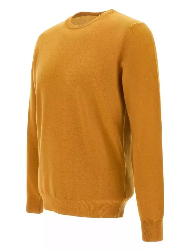 KANGRA Ribbed Crew-neck Sweater - Yellow