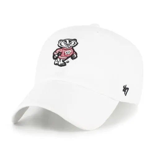 '47 47 Wisconsin Badgers Clean Up Adjustable Hat - White