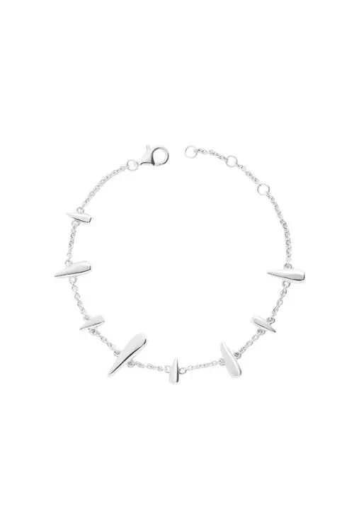 LUCY QUARTERMAINE Shard Bracelet - Sterling Silver