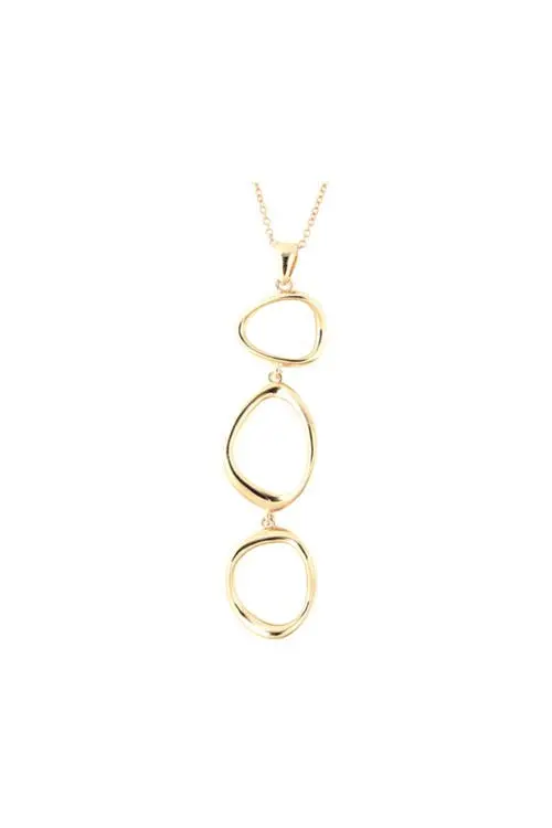 LUCY QUARTERMAINE Volcan Pendant Necklace - Gold Vermeil