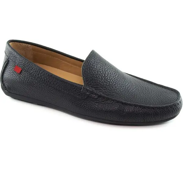 MARC JOSEPH NEW YORK Broadway Leather Venetian Driver Loafer - Black