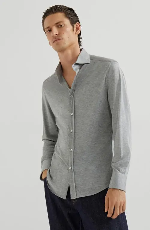 Brunello Cucinelli Lightweight Jersey Shirt - Grey