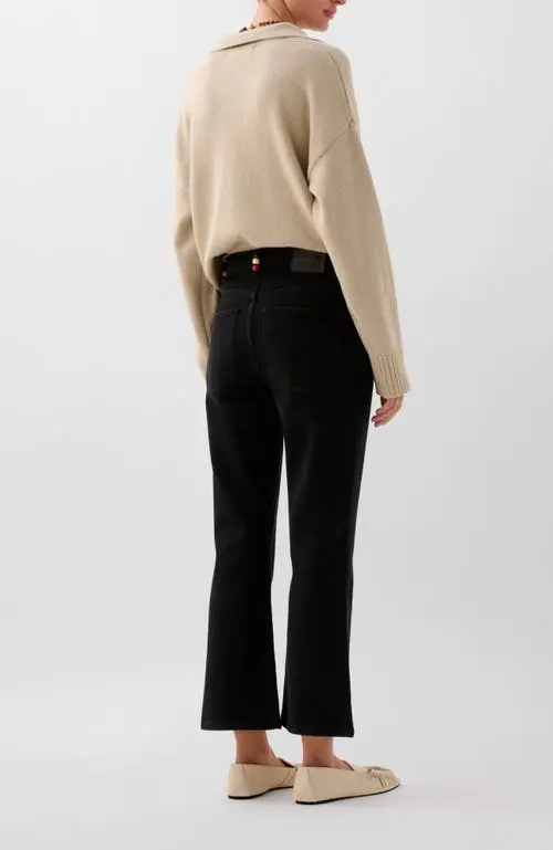 SCALPERS Ankle Flare Fit Denim Pant - Black