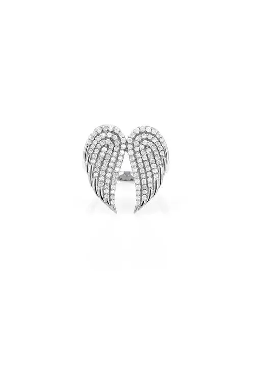 Sheryl Lowe Diamond Angel Wing Ring