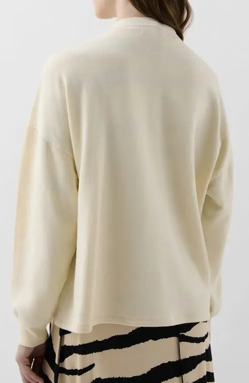 SCALPERS Softy Basic Sweatshirt - Ecru