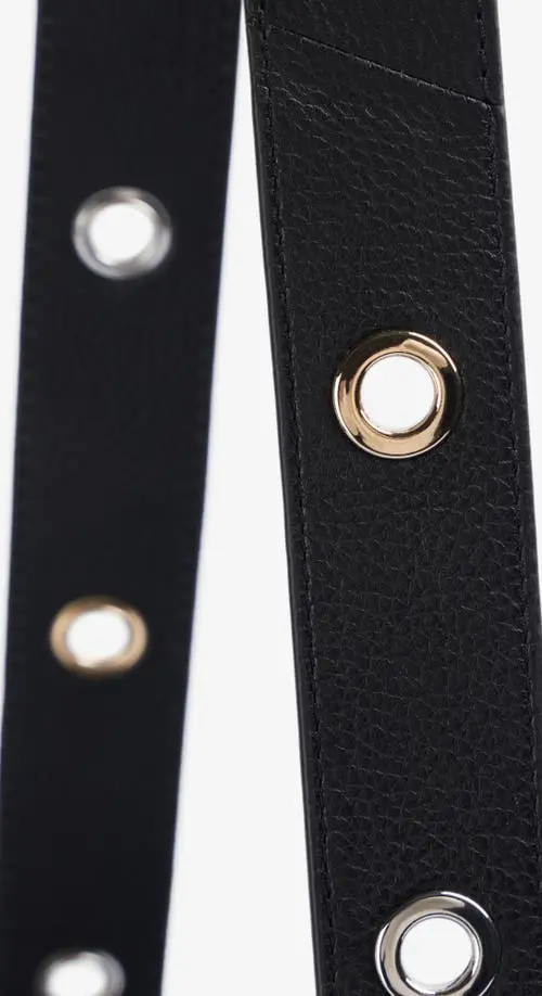 SCALPERS Crossbody Bag With Perforated Details - Black