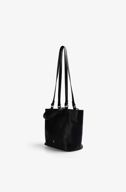 SCALPERS Basic Leather Multi-position Bag - Black