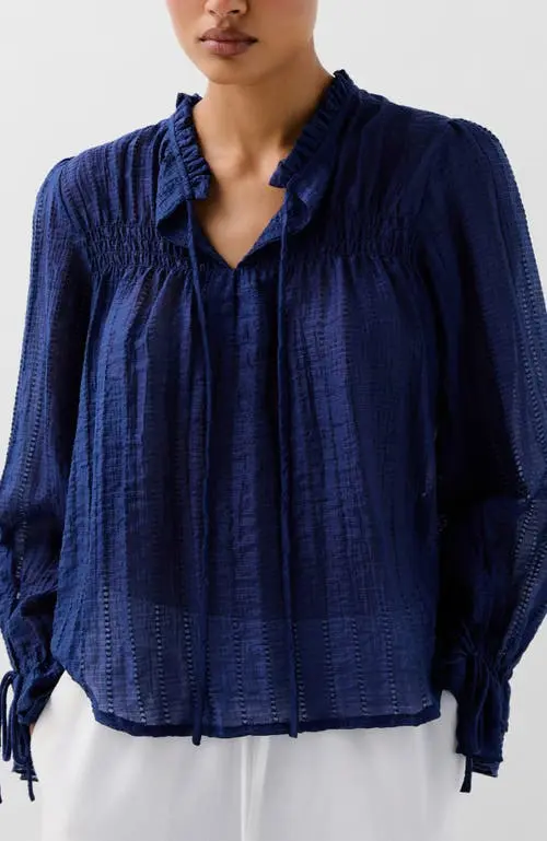 SCALPERS Volum Smock Tee - Navy