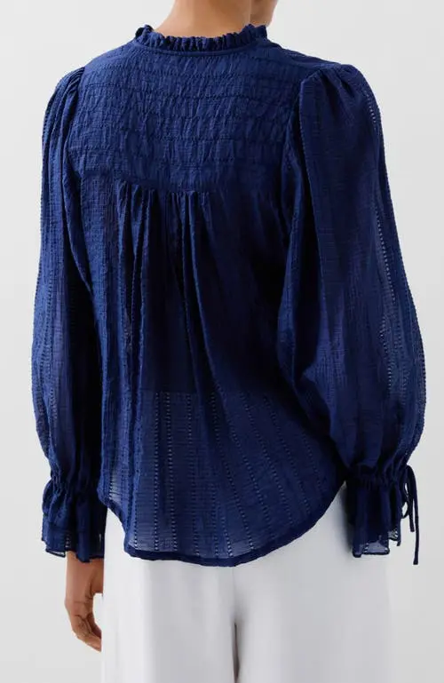 SCALPERS Volum Smock Tee - Navy