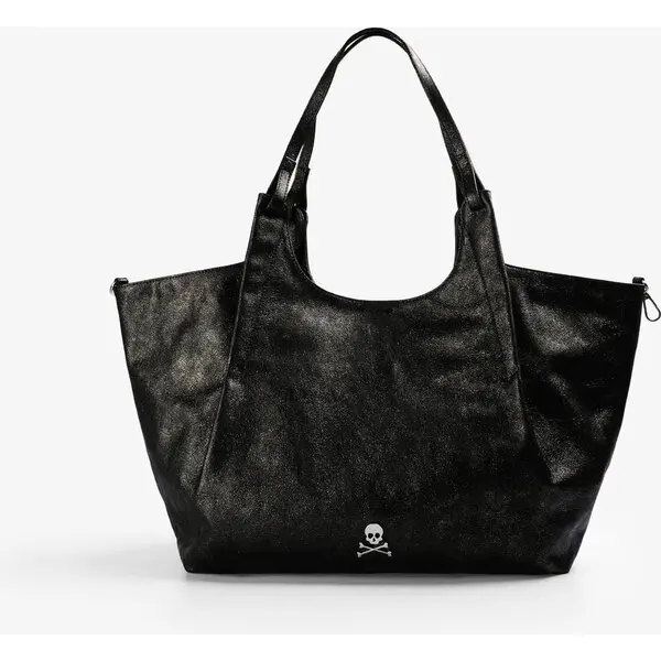 SCALPERS Cotton Shopper Bag With Glitter Finish