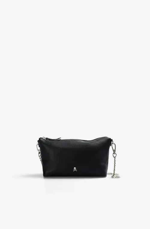 SCALPERS Leather Bag With Detachable Chain Strap